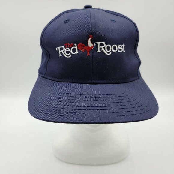 Headmost | Accessories | Vintage Red Roost Navy Blue Snapback Hat Cap ...